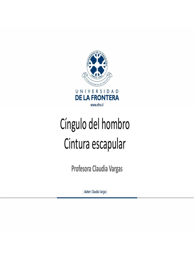 Cingulo | PDF | Hombro | Anatomía humana