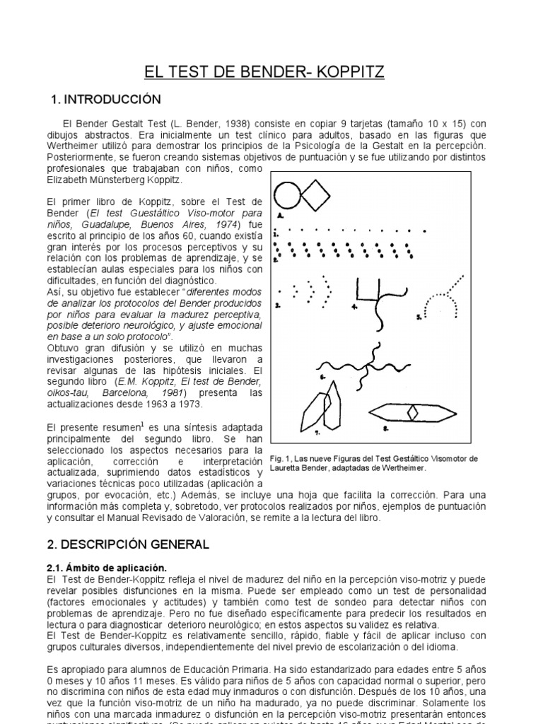 Test de Bender | PDF