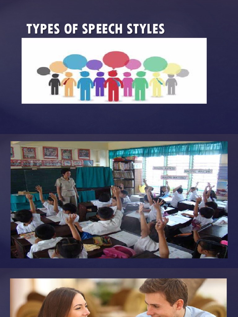 Types of Speech Styles | PDF | Vocabulary | Communication