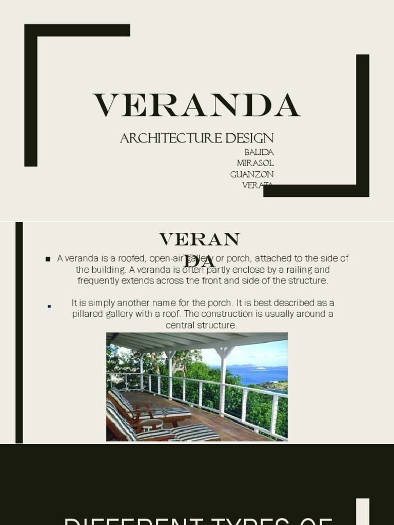 Veranda: Architecture Design | PDF | Porch | Roof