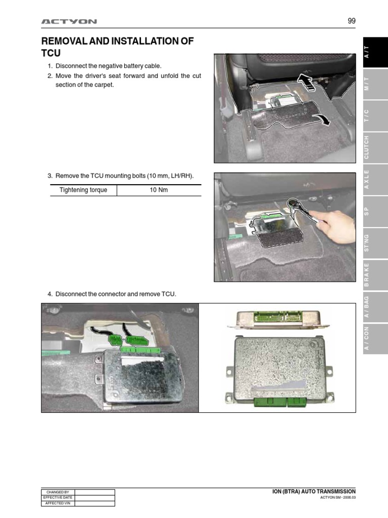 Removal and Installation of TCU | PDF | Technology & Engineering