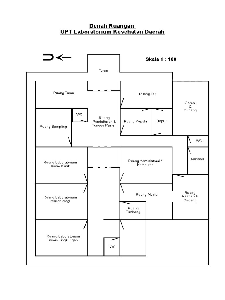 Denah Ruangan Labkesda | PDF