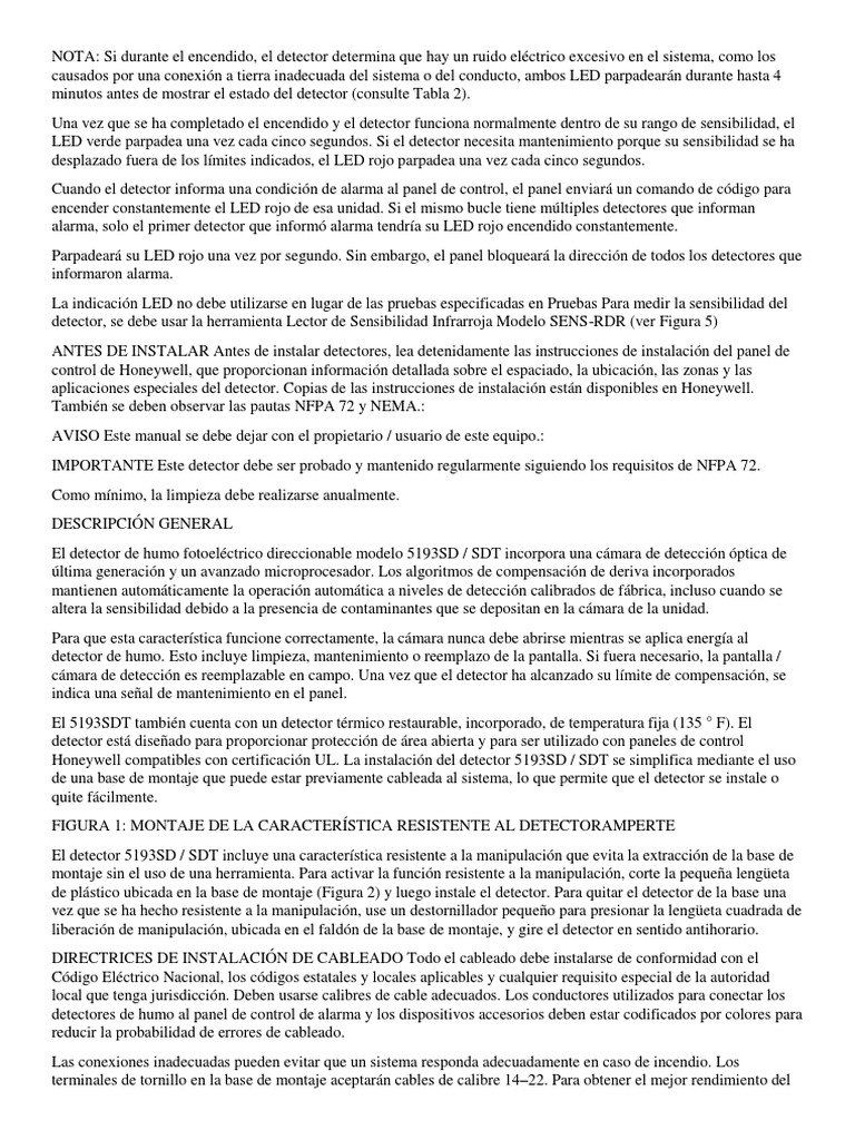 Detector 5193sd | PDF | Diodo emisor de luz | Informática y tecnología ...