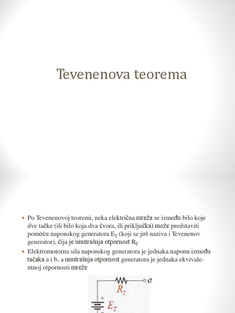 Tevenenova Teorema | PDF