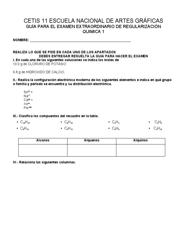 Cetis 11 Escuela Nacional de Artes Gráficas: Guía para El Examen ...