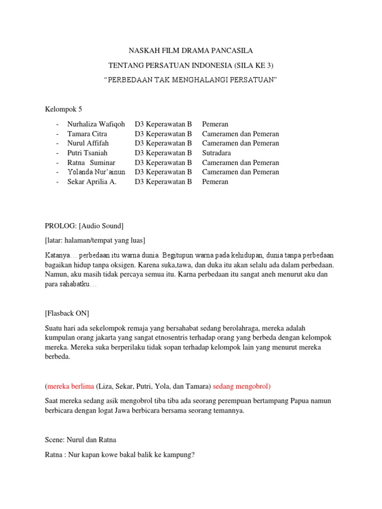 Naskah Film Drama Pancasila 2 | PDF