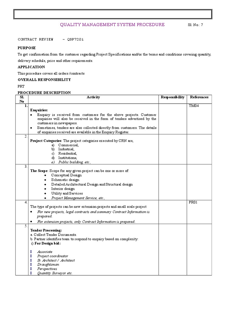 Contract Review | PDF | Architect | Specification (Technical Standard)