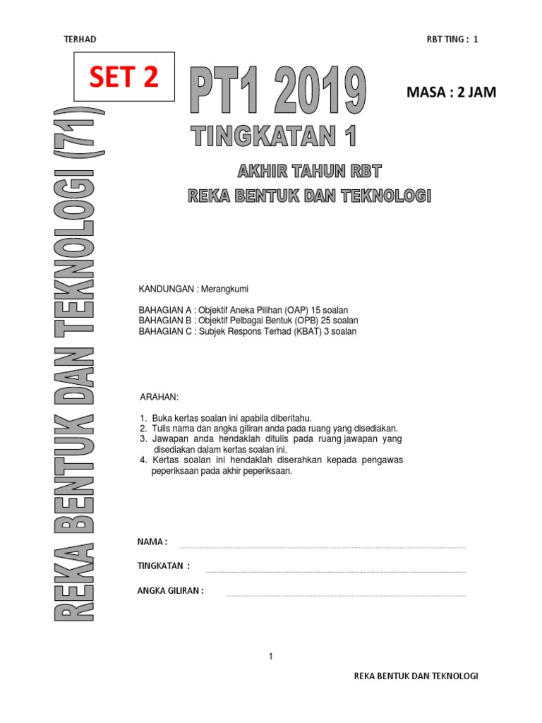 Soalan RBT T1 | PDF