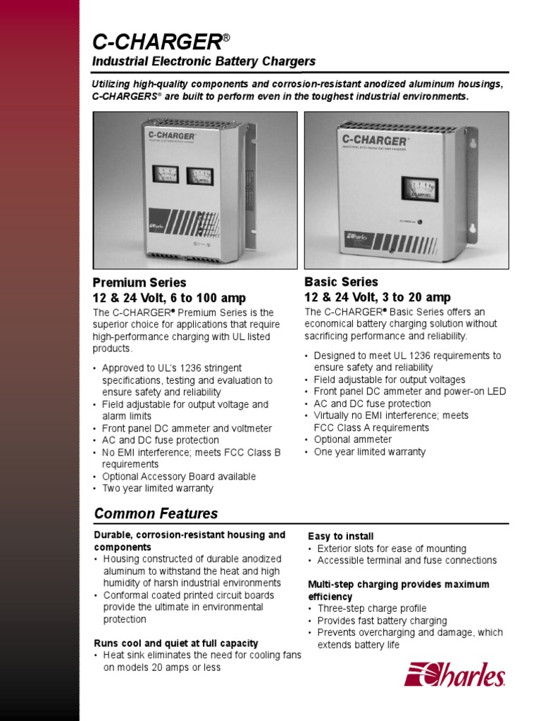 Industrial Electronic Battery Chargers | PDF | Battery Charger | Amplifier