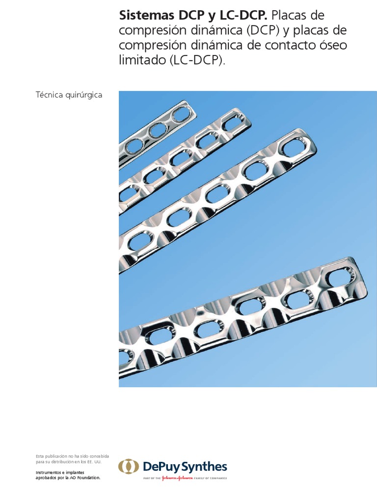 Placas DCP | PDF | Tornillo | Hueso