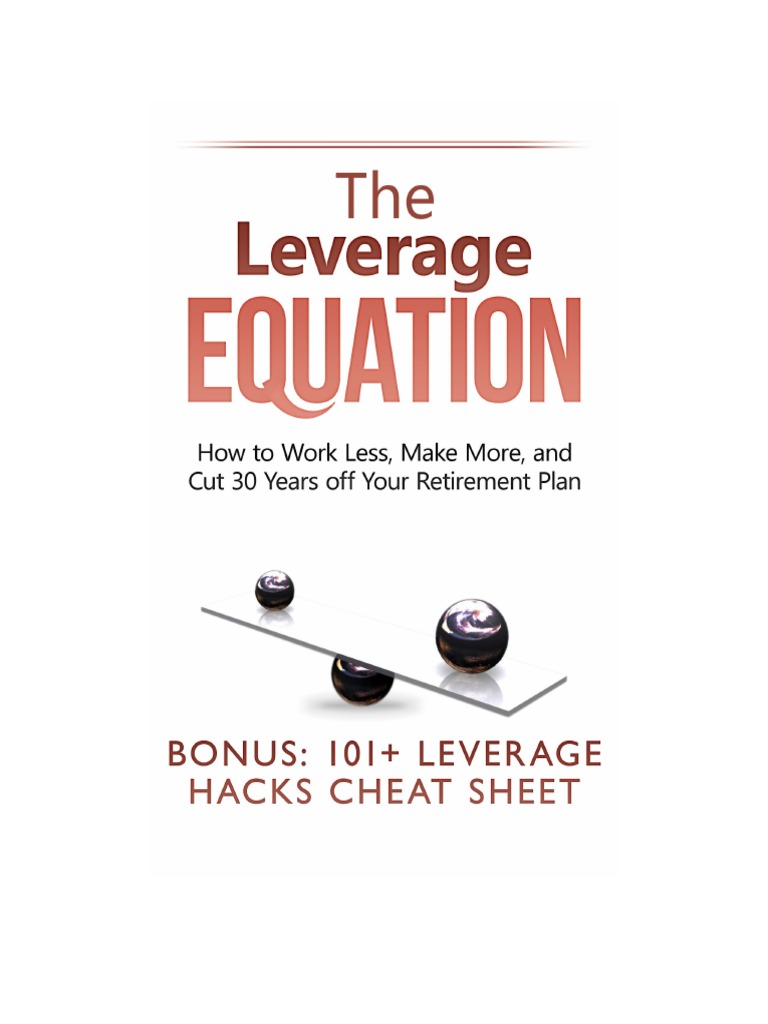 The Leverage Equation Pdf Leverage Finance Refinancing