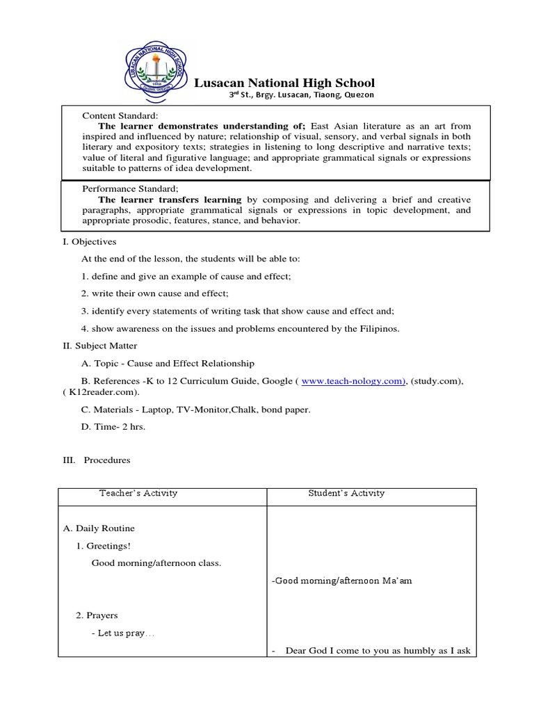 Cause and Effect LP | PDF | Causality | Prayer