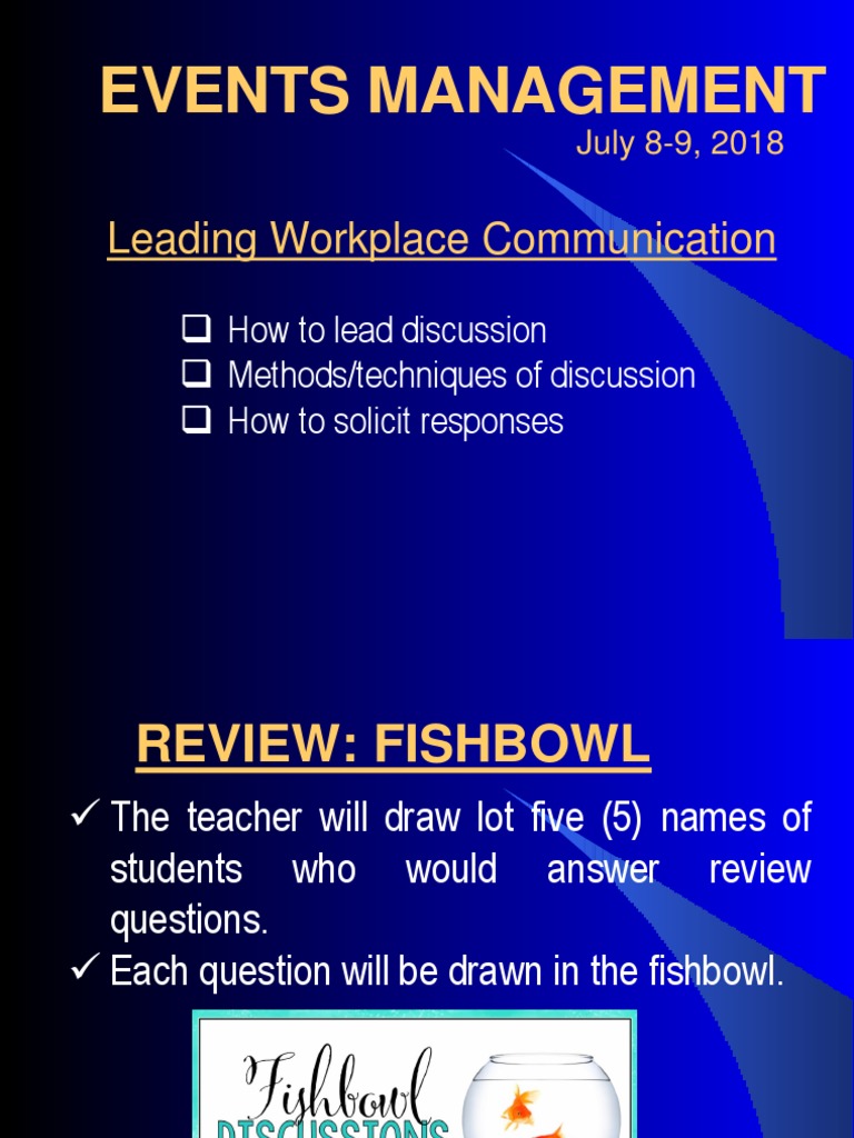 How To Lead Discussion | PDF | Conversation | Communication
