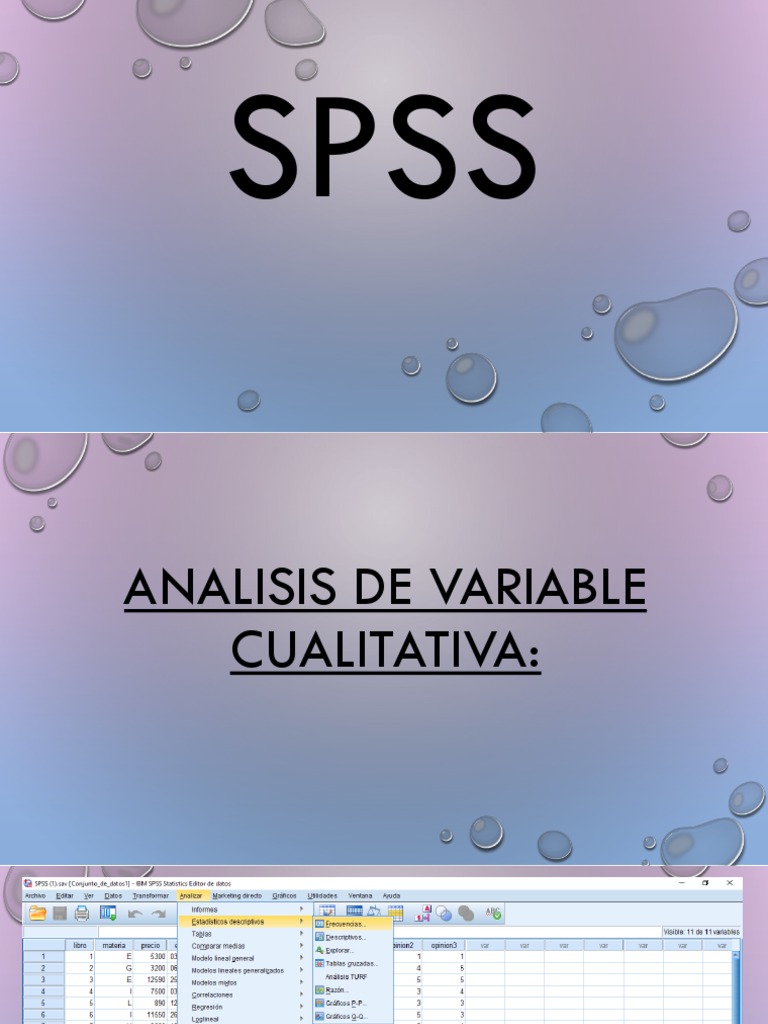 SPSS | Descargar gratis PDF | Análisis de variación | Spss