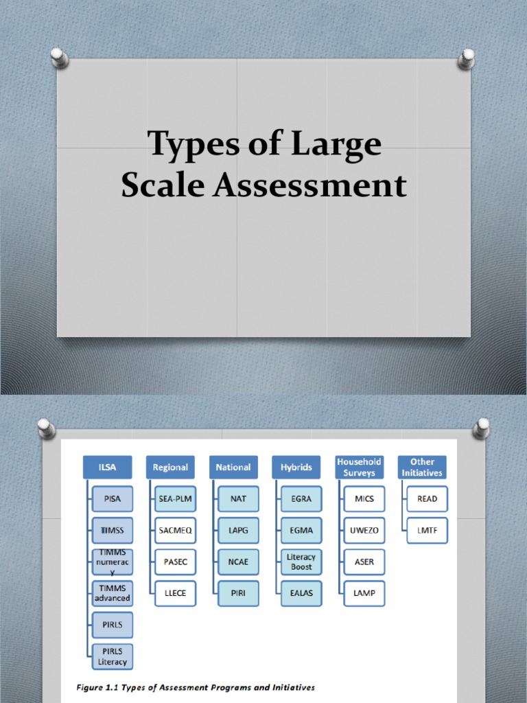 Types of Large Scale Assessment | PDF | Educational Assessment | Test ...