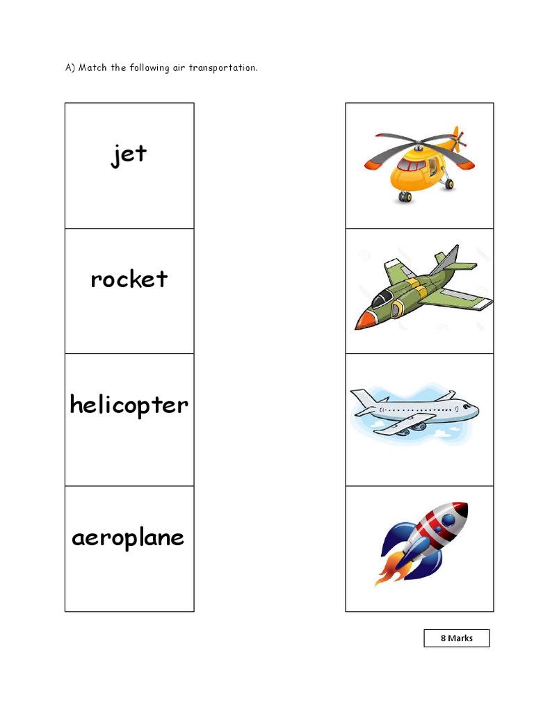 A) Match The Following Air Transportation | PDF