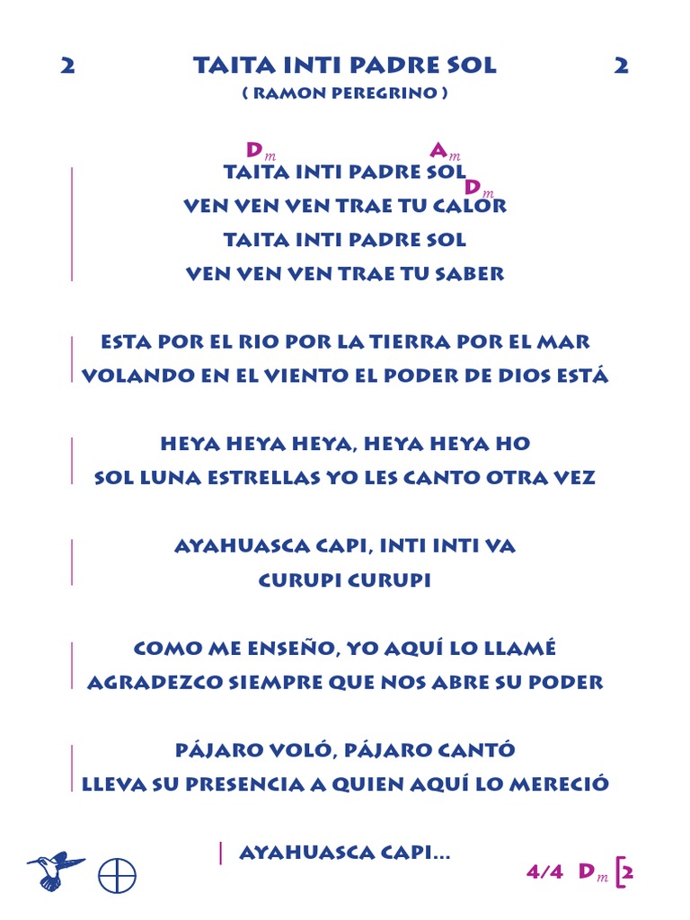 Taita Inti: Canto y Sabiduría Solar | PDF