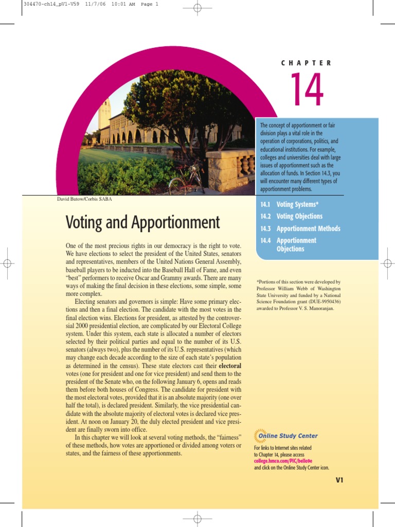 Voting & Apportionment Guide | PDF | Two Round System | Voting