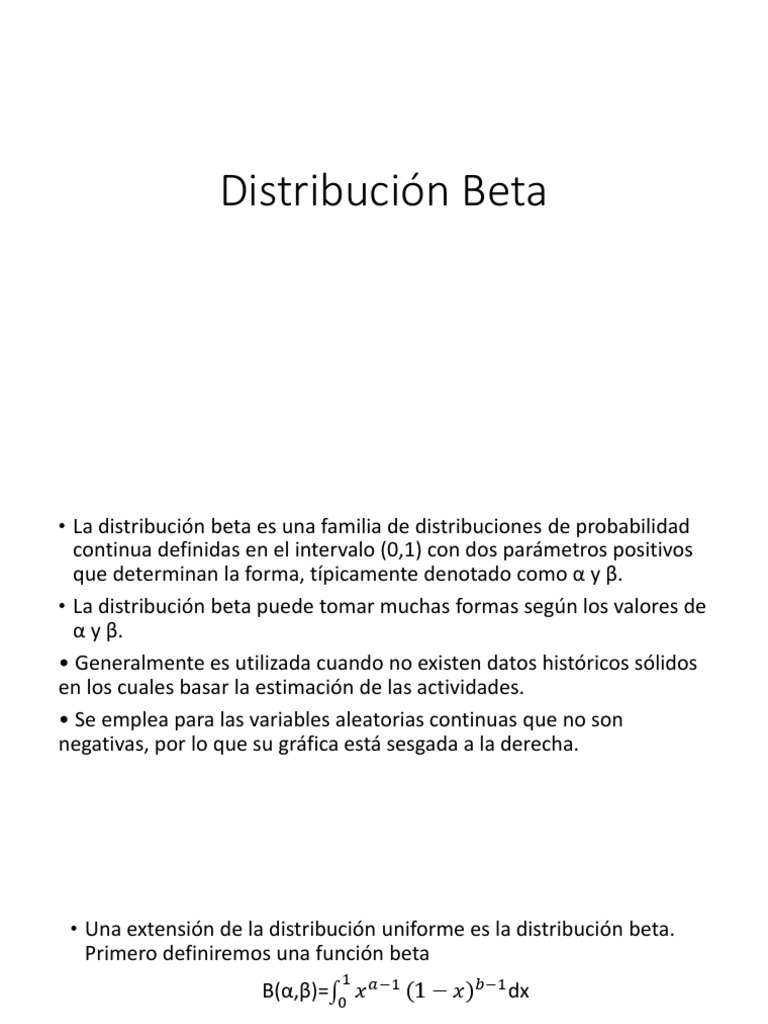 Distribución Beta | Télécharger gratuitement PDF | Distribución de ...