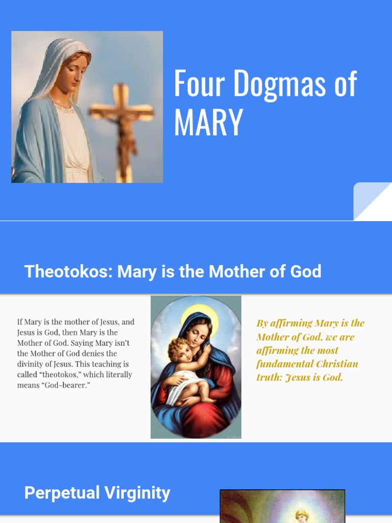 Dogmas of Mary | PDF | Mary, Mother Of Jesus | Abrahamic Religions