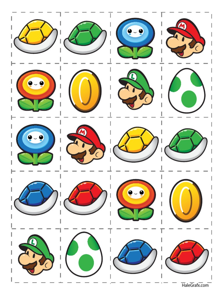Super Mario Memory Game PDF | PDF