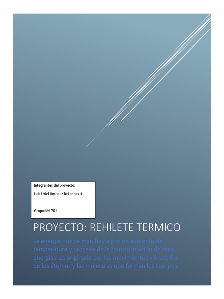 Maquinas Termicas | PDF | Calor | Conduccion termica
