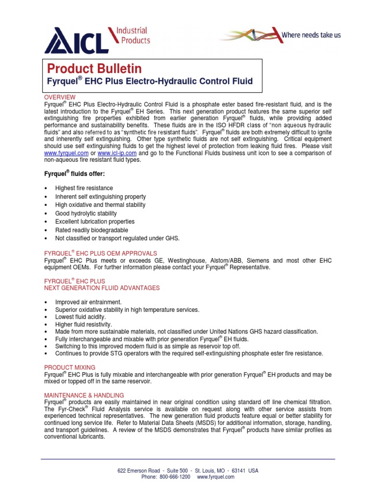 Fryquel EHC Plus | PDF | Viscosity | Fires