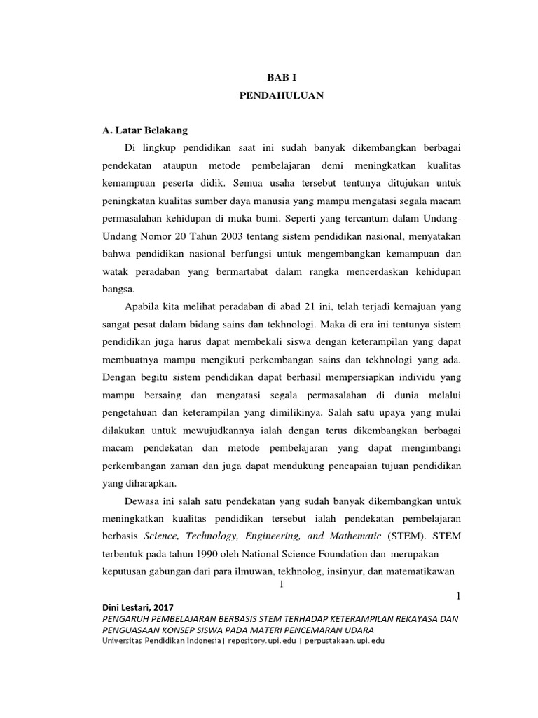 Contoh Laporan Stem | PDF