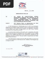 CSC - Memorandum Circular Index | PDF | Social Science | Science ...
