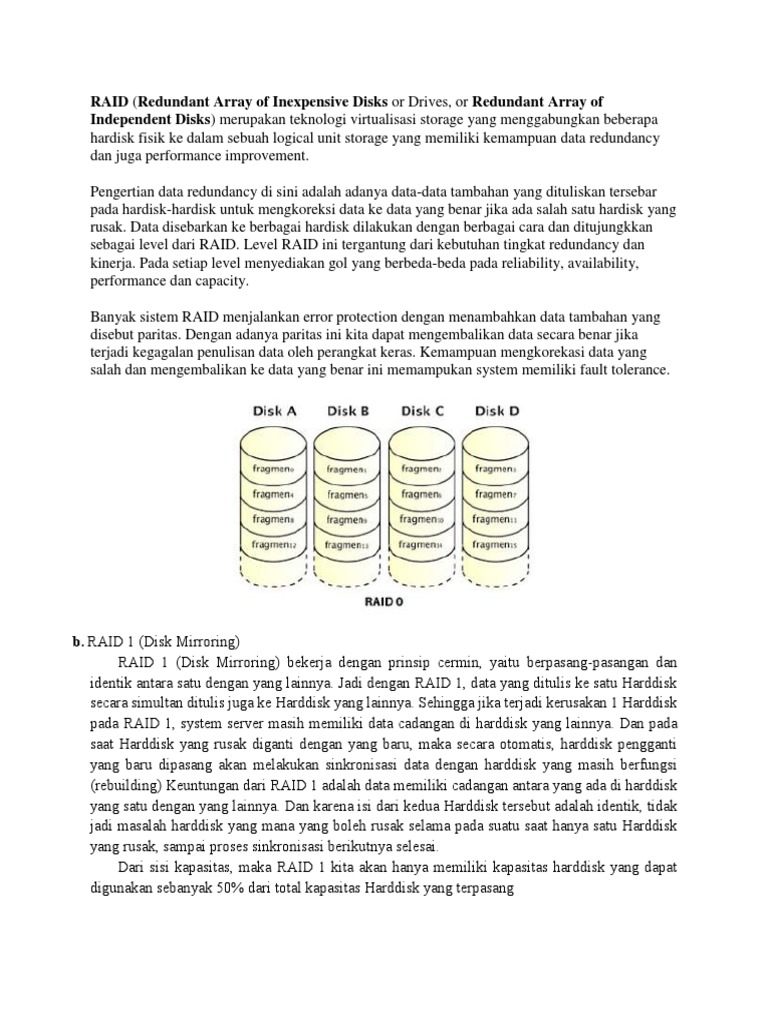 Karakteristik Dan Cara Kerja RAID | PDF
