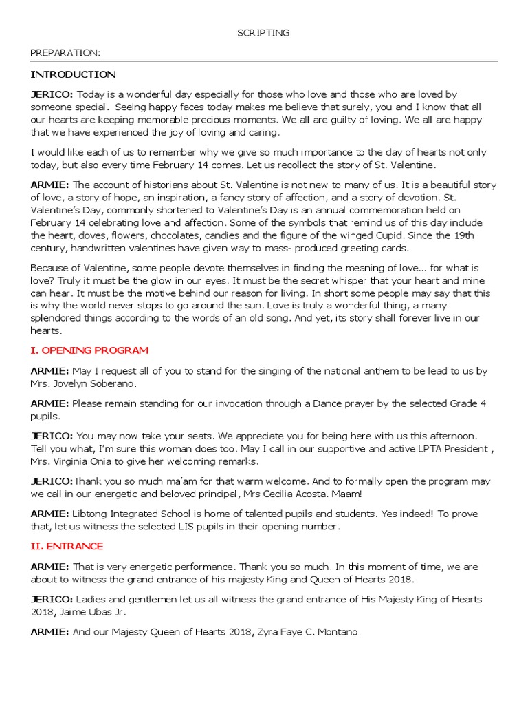 A Script for Celebrating Love and Community: The Libtong Integrated ...