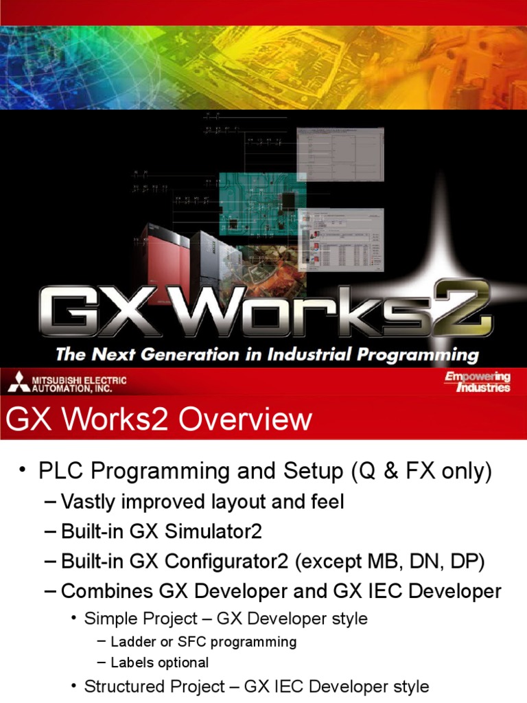 GX Works2 Presentation | PDF | Subroutine | Programmable Logic Controller