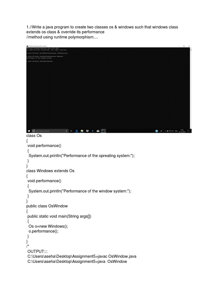 Assignment 5 Java | PDF | Method (Computer Programming) | Computer Engineering