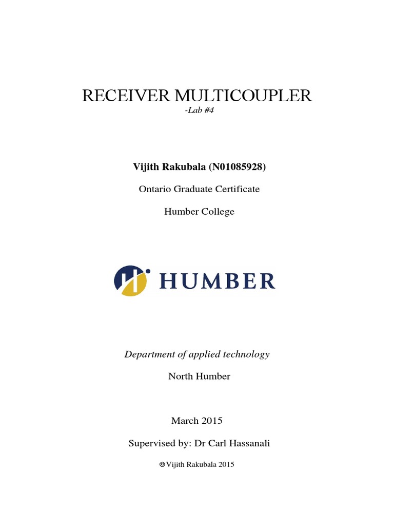 Receiver Multicoupler PDF | PDF | Coaxial Cable | Electronics