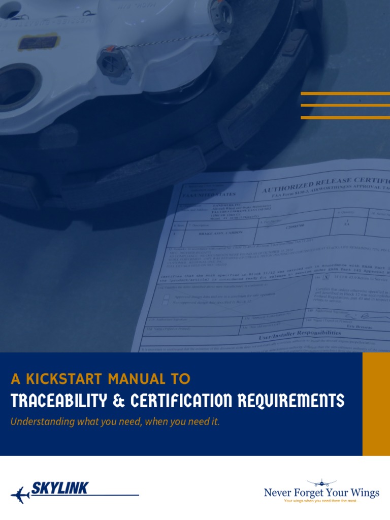 Aircraft Parts Traceability Guide | PDF | Aviation | Aerospace