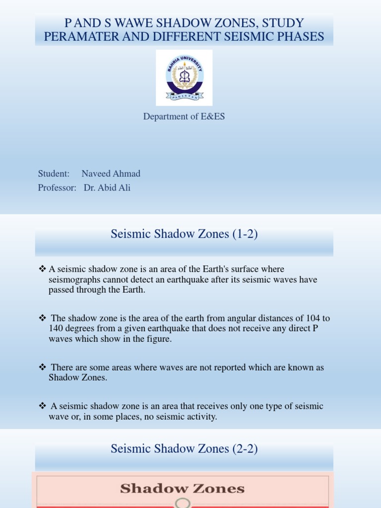 P and S Wave Shadow Zones Explained | PDF | Seismology | Waves
