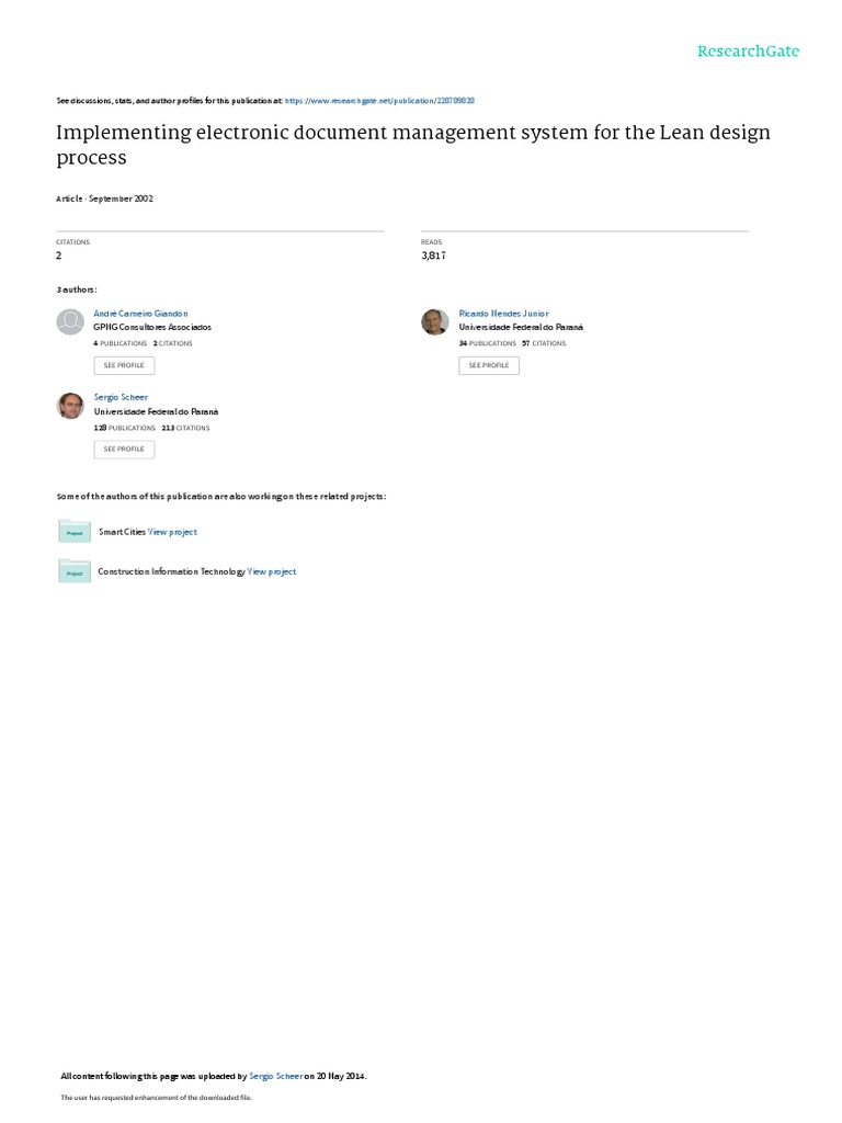 Implementing Electronic Document Management System | Download Free PDF | Business Process ...