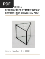 Hollow Prism - Physics Investigatory Project Class 12 CBSE | PDF ...