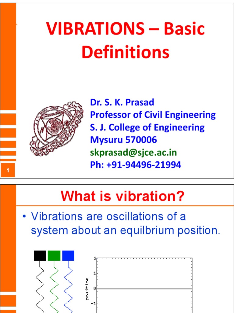 03 Basics of Vibrations | PDF | Force | Waves