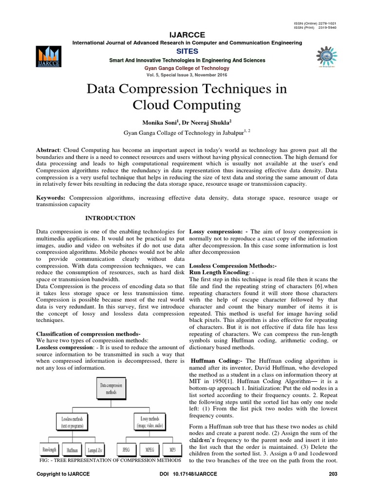 Data Compresion 1 | PDF | Data Compression | Areas Of Computer Science