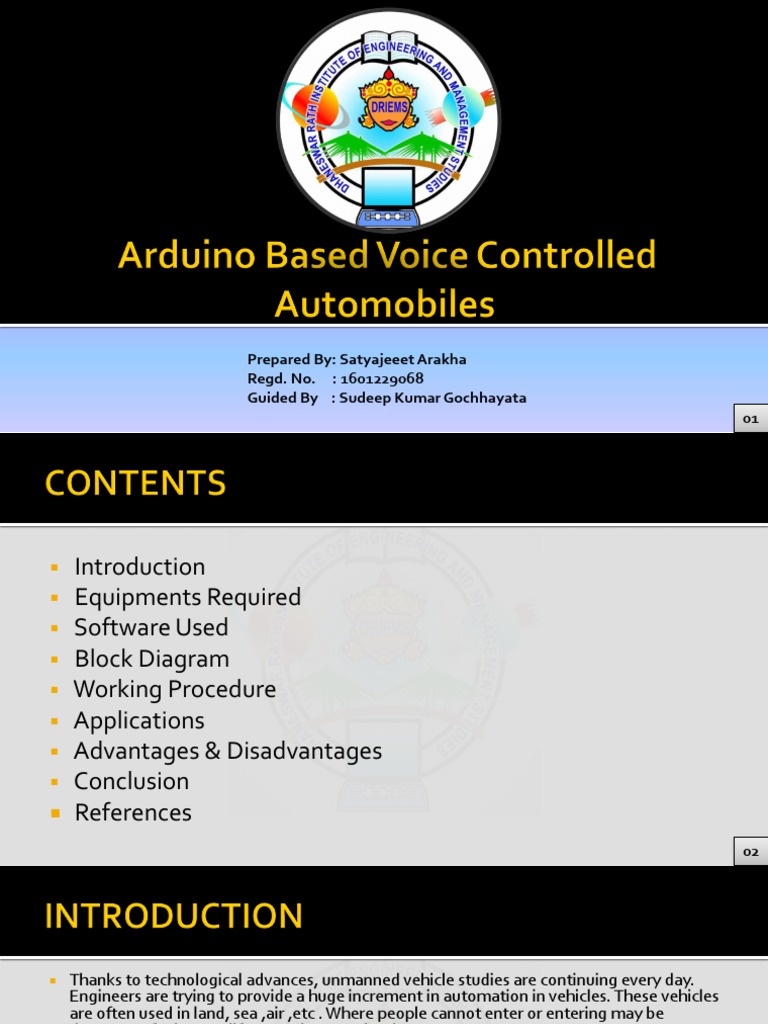 Arduino Based Voice Controlled Automobiles | PDF | Servomechanism | Arduino