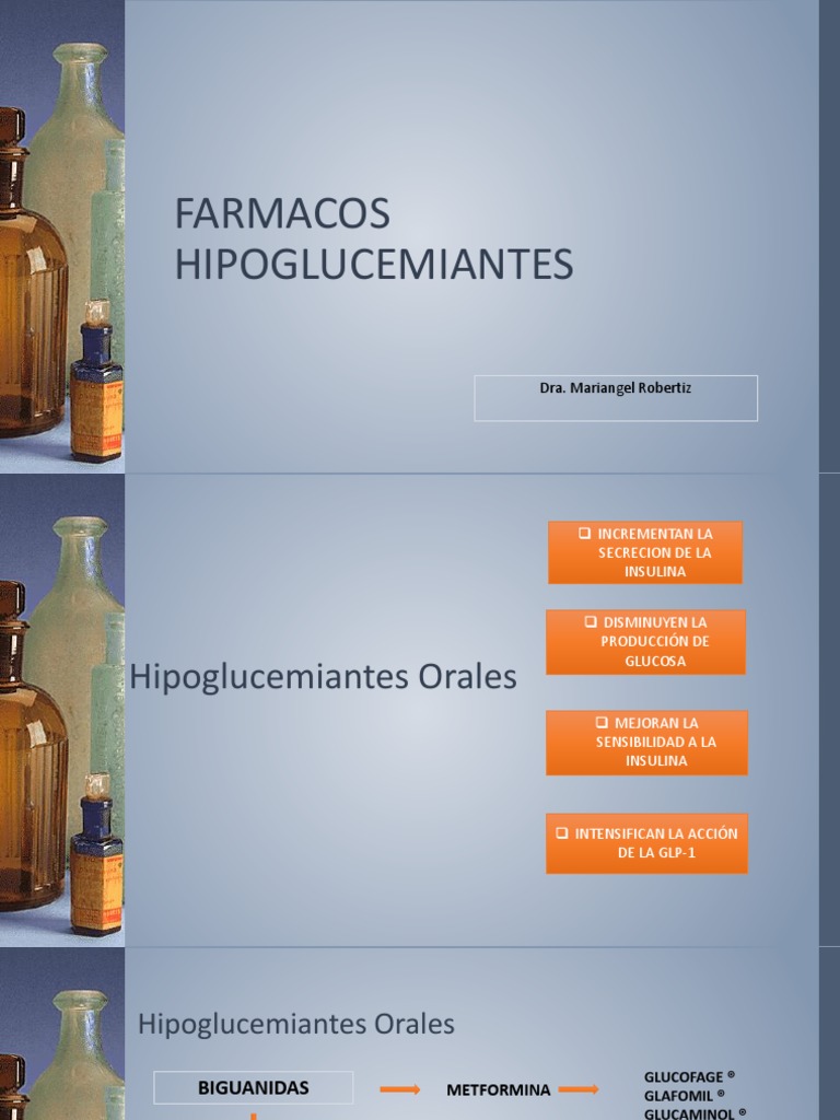Farmacos Hipoglucemiantes | PDF | Hipoglucemia | Insulina
