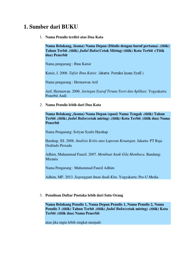 Penulisan Dafpus | PDF