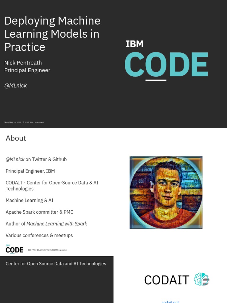 Deploy Machine Learning Models | PDF | Apache Spark | Conceptual Model