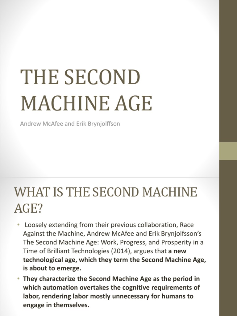 The Second Machine Age | PDF | Machines | Mind