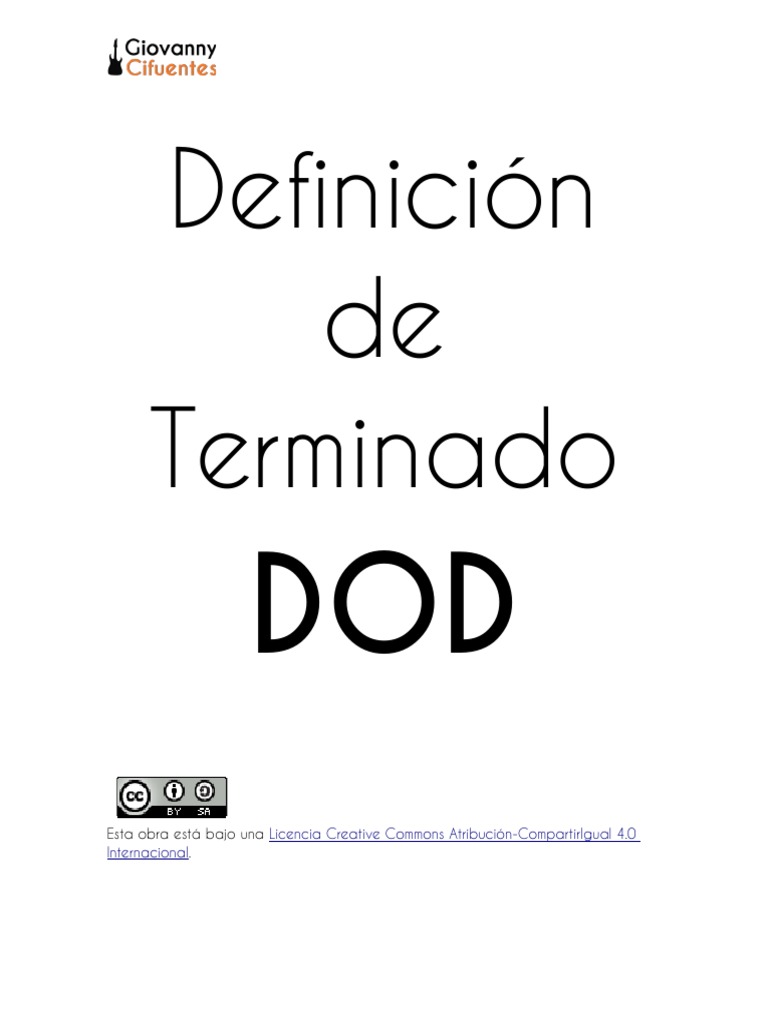 DOD y DOR en Scrum: Definiciones Clave | PDF