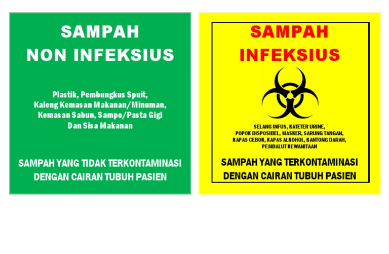Sampah Infeksius Dan Non Infesksius | PDF