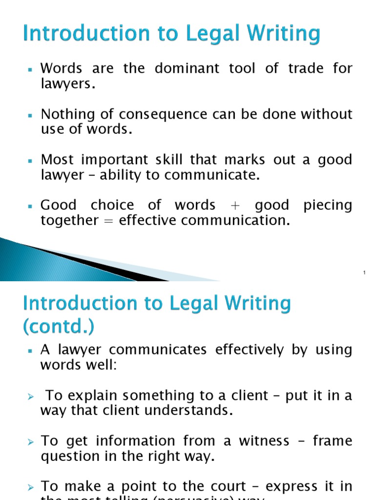 Legal Writing | PDF | Punctuation | Jargon