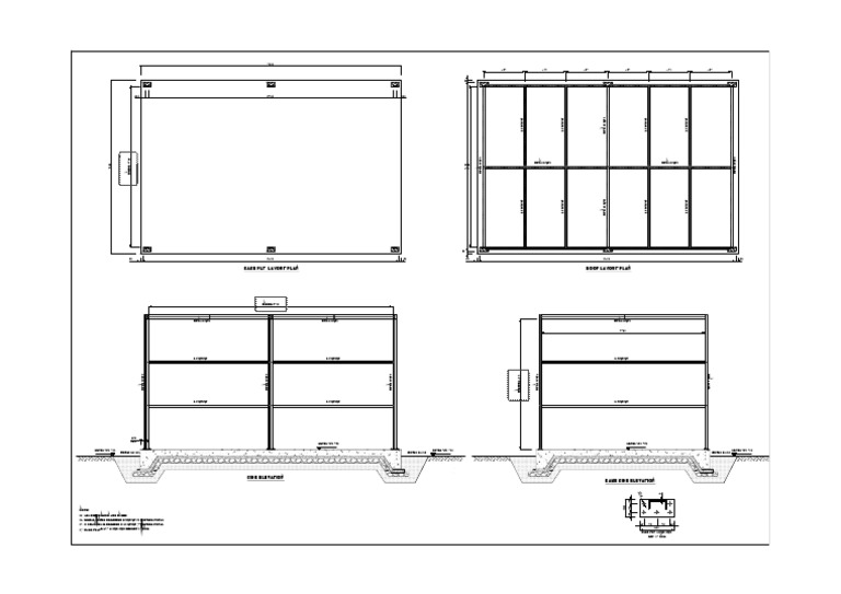 Base Plt. Layout Plan Roof Layout Plan | PDF