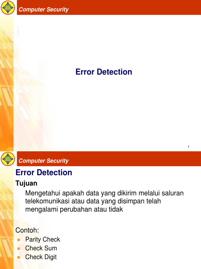 Error Detection | PDF